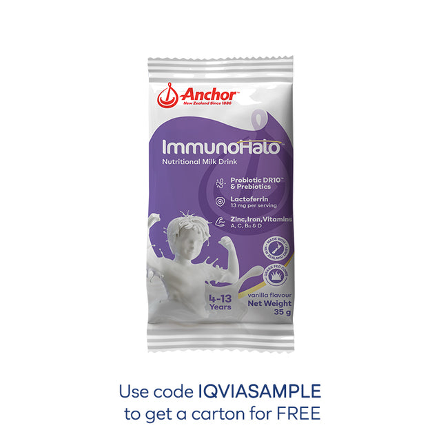 Anchor ImmunoHalo Kids Nutritional Milk Drink Sachet Carton 5x35g ...