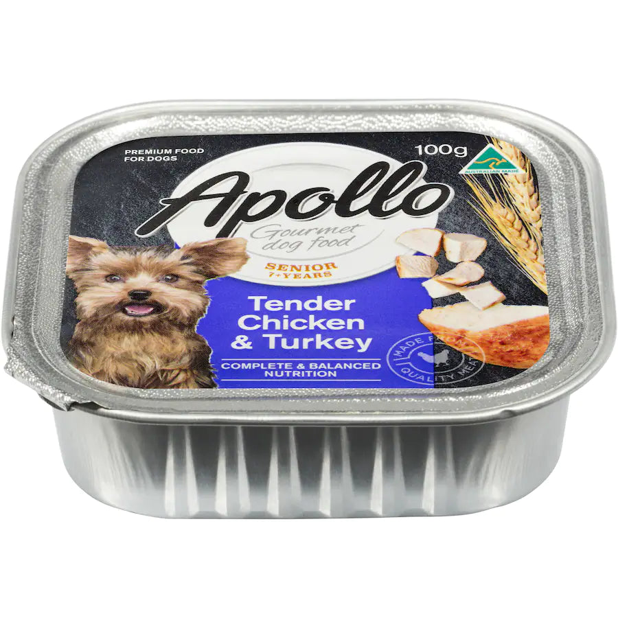 Apollo Dog Food Adult Chicken & Turkey 100g – buynow.co.nz
